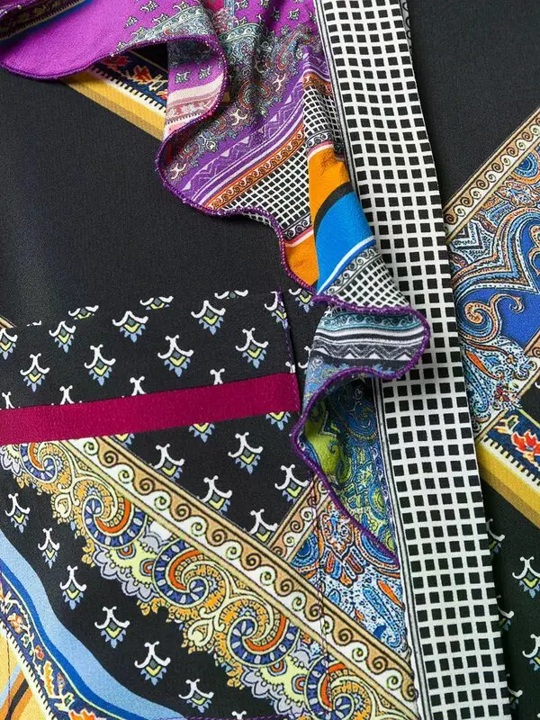 Etro Printed Pleated Dress