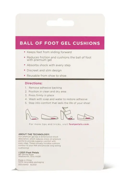 FOOT PETALS Ball Of Foot Gel Cushions