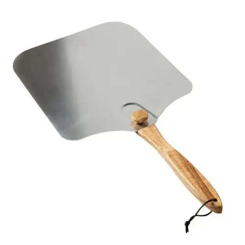 OLD STONE Aluminum Pizza Peel W/ Folding Handle - Metallic Silver