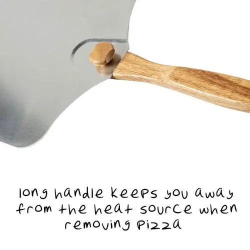 OLD STONE Aluminum Pizza Peel W/ Folding Handle