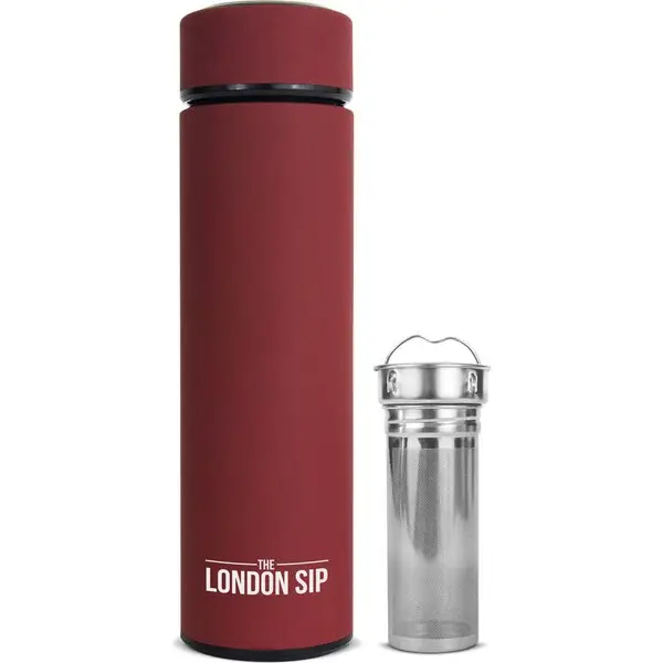 LONDON SIP Infuser Bottle 16oz - Red