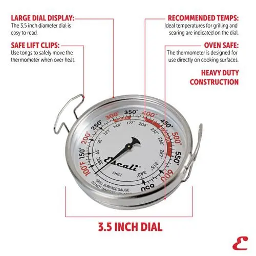 ESCALI Extra Large Grill Surface Thermometer
