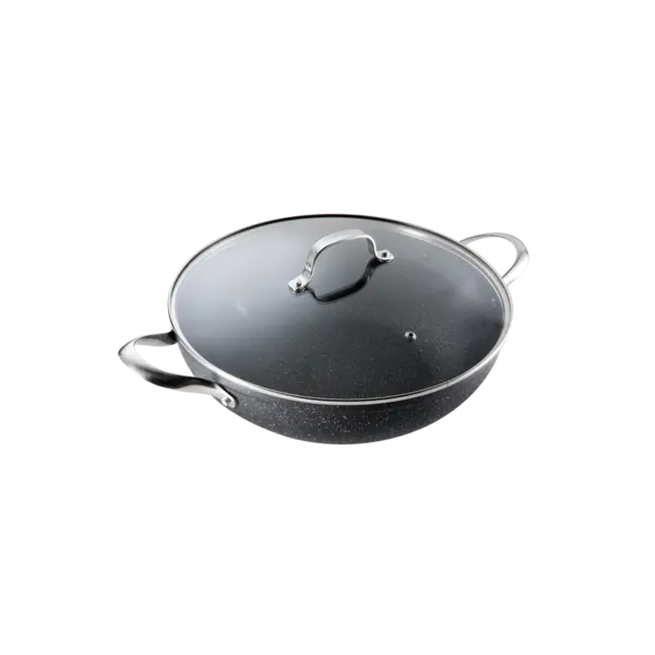 CUISINE::PRO® Ironroc™ 5.9 Qt All-in-one Pan With Lid - Black