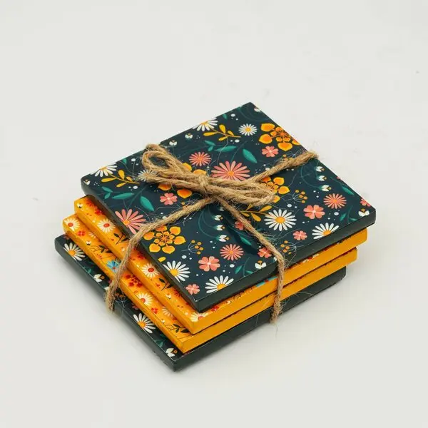 MELA ARTISANS Bloom Coasters - Sunburst