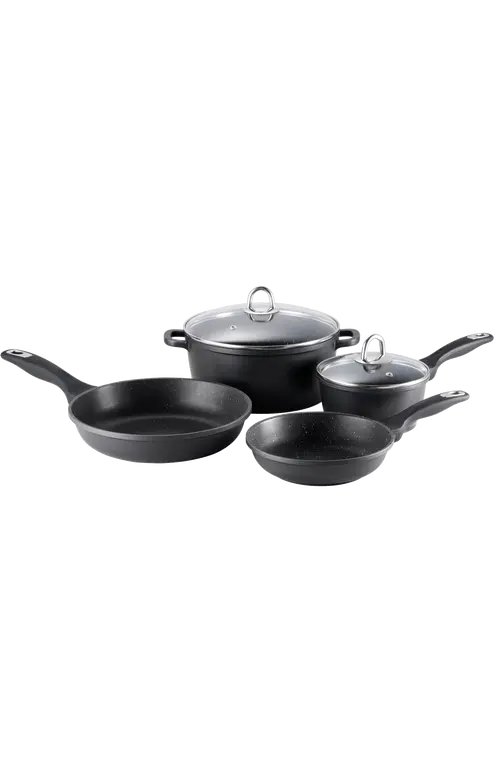 CUISINE::PRO® Granite Cookware Set 6pc - Black