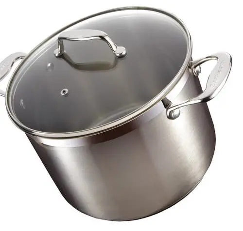 CUISINE::PRO Iconix™ 7.6 Qt Stockpot With Lid - Silver