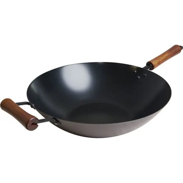 JOYCE CHEN Carbon Steel Ceramic Nonstick Wok - Black