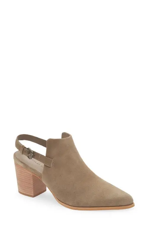 CHOCOLAT BLU Evie Slingback Bootie - Taupe Suede