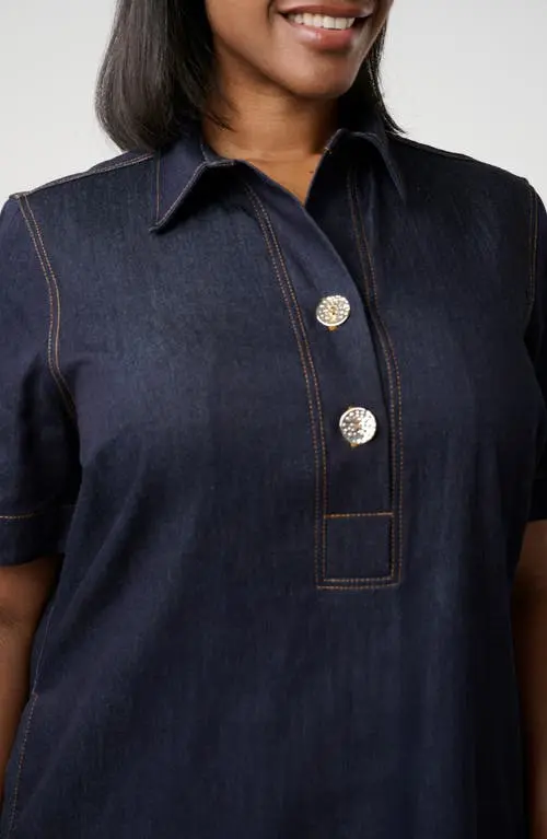 ESTELLE Avia Denim Shirt Dress