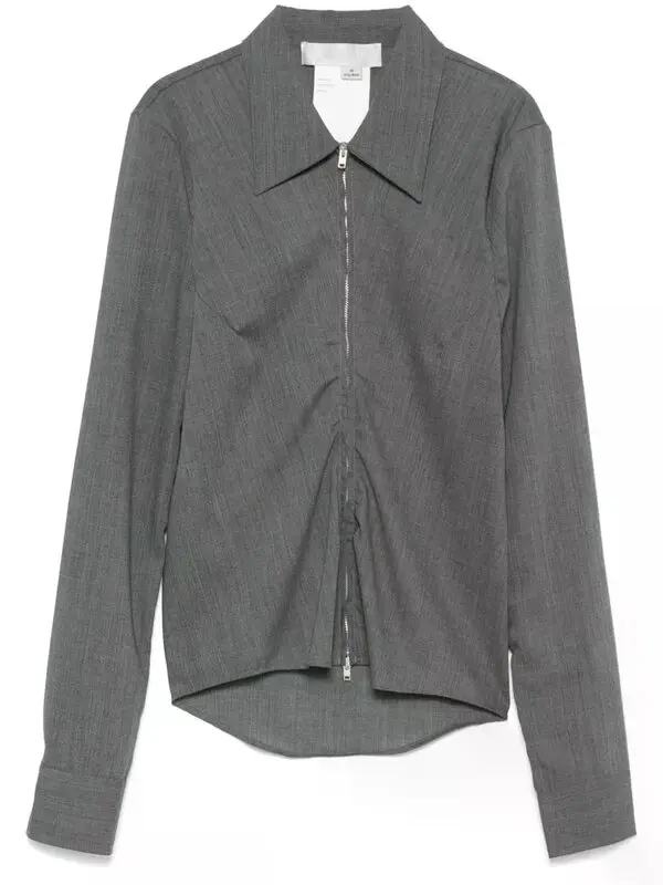 Our Legacy Slim Zip Shirt - Grey