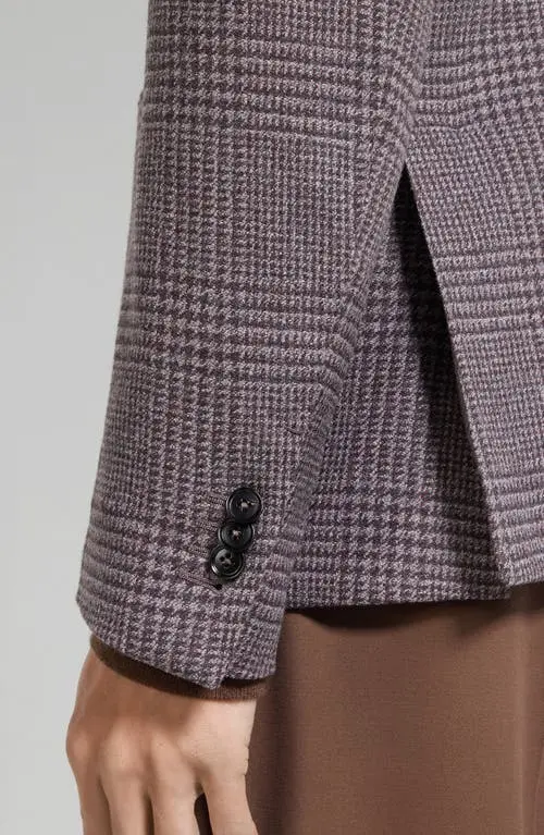 Zegna Trofeo Houndstooth Plaid Sport Coat - Grey/pink