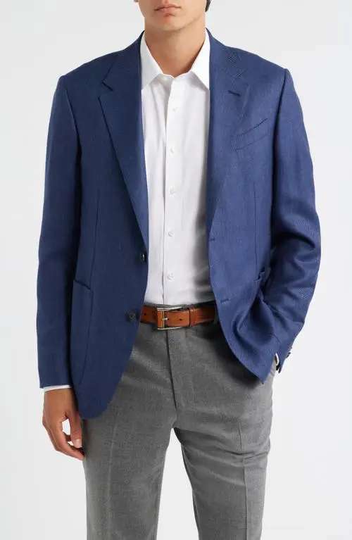 Zegna Cashmere-blend Sport Coat - Ink Blue
