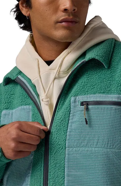 BACKCOUNTRY Wander Pile-fleece Shirt Jacket - Gearhead Green