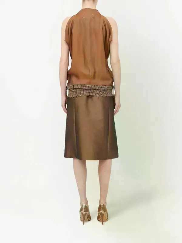 MAISON MARGIELA Décortiqué Houndstooth-pattern Top