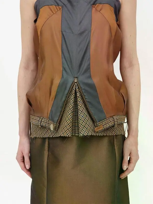 MAISON MARGIELA Décortiqué Houndstooth-pattern Top