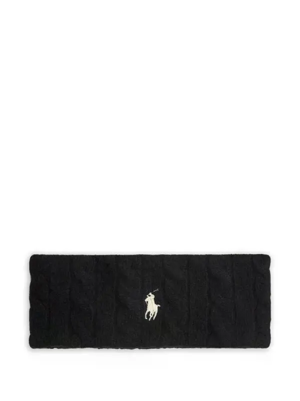 Polo Ralph Lauren Cable-knit Headband - Black