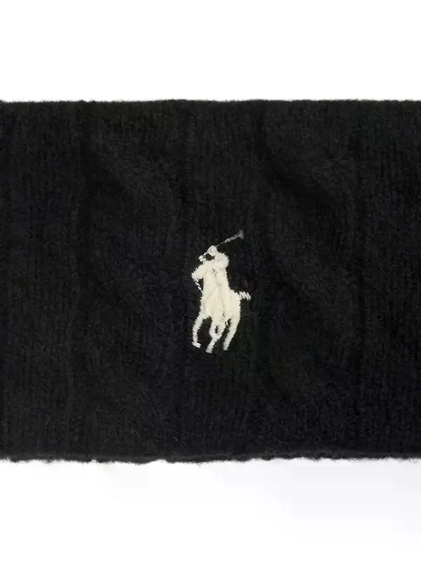 Polo Ralph Lauren Cable-knit Headband - Black