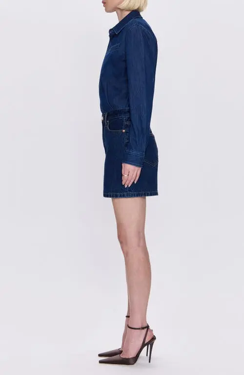 PISTOLA Pixie Long Sleeve Denim Minidress