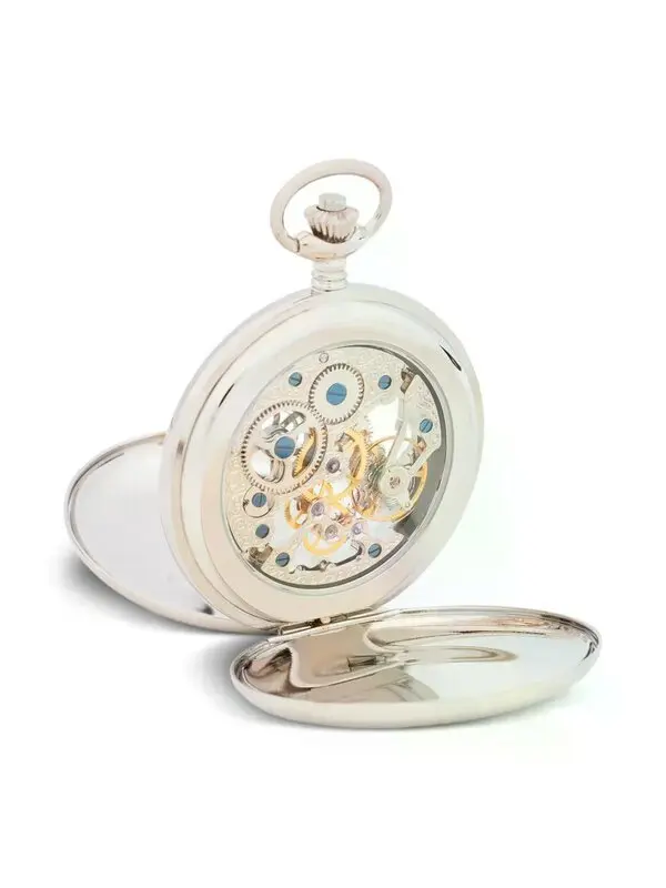 RAPPORT LONDON Skeleton Double Hunter Pocket Watch