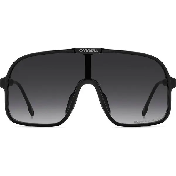 Carrera Eyewear 99mm Gradient Shield Sunglasses - Black Red/dark Grey Sf