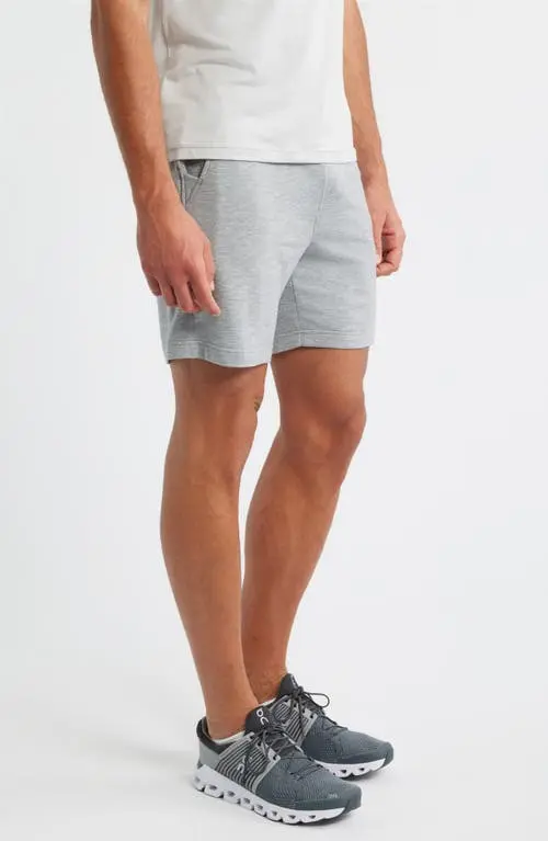 FREE FLY Lightweight Fleece Sweat Shorts - Heather Grey