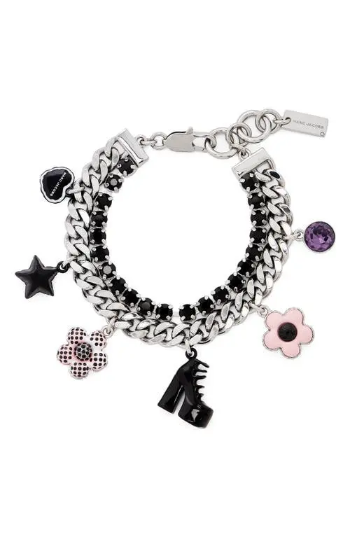 Marc Jacobs Mini Icon Dot Charm Bracelet - Silver/multi