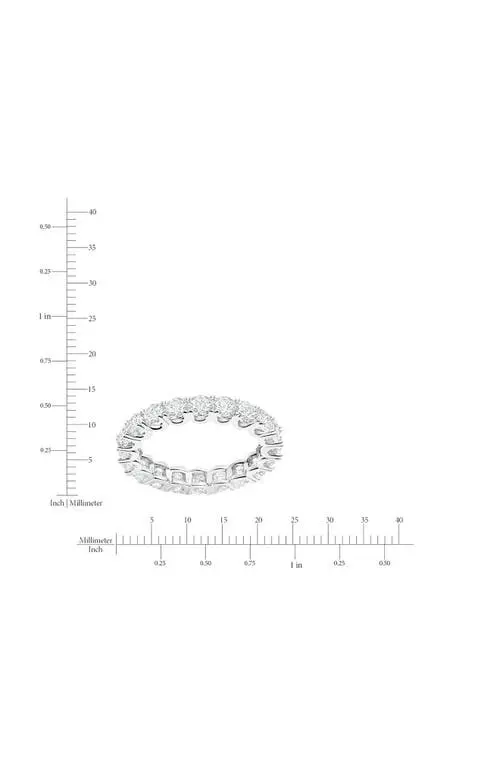 CRISLU Round-cut Cubic Zirconia Eternity Ring