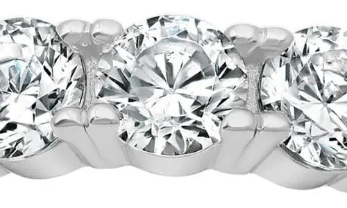 CRISLU Brilliant-cut Cubic Zirconia Eternity Ring