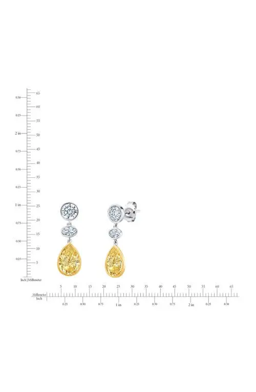 CRISLU Canary Luster Drop Earrings