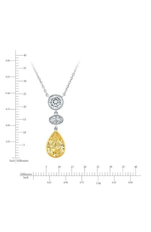 CRISLU Canary Cubic Zirconia Pendant Necklace