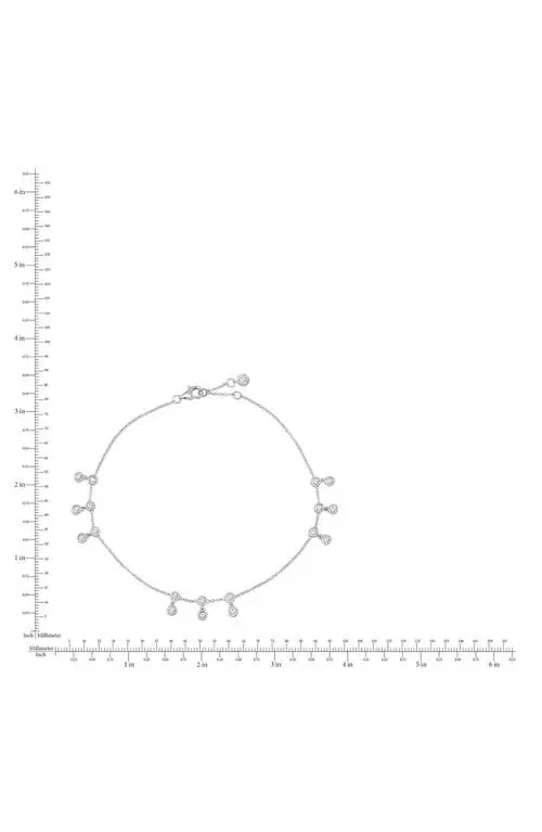 CRISLU Tri Bezel Anklet
