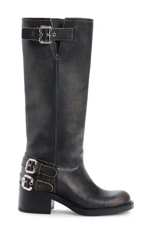 Chloé Dakota Biker Tall Boots - Black