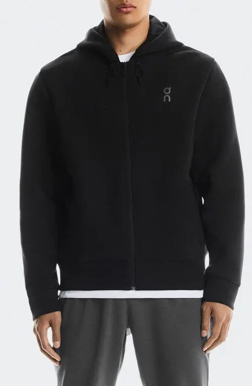 On Focus Tech Zip Hoodie - Black