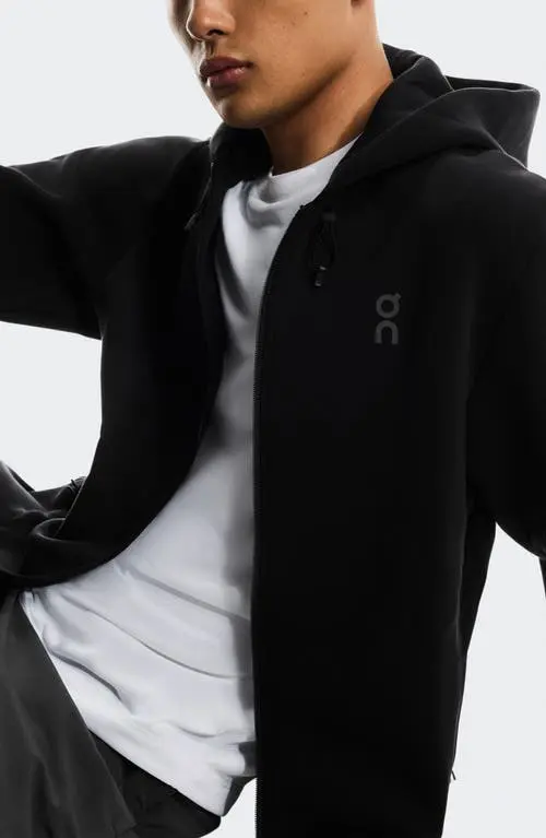 On Focus Tech Zip Hoodie - Black