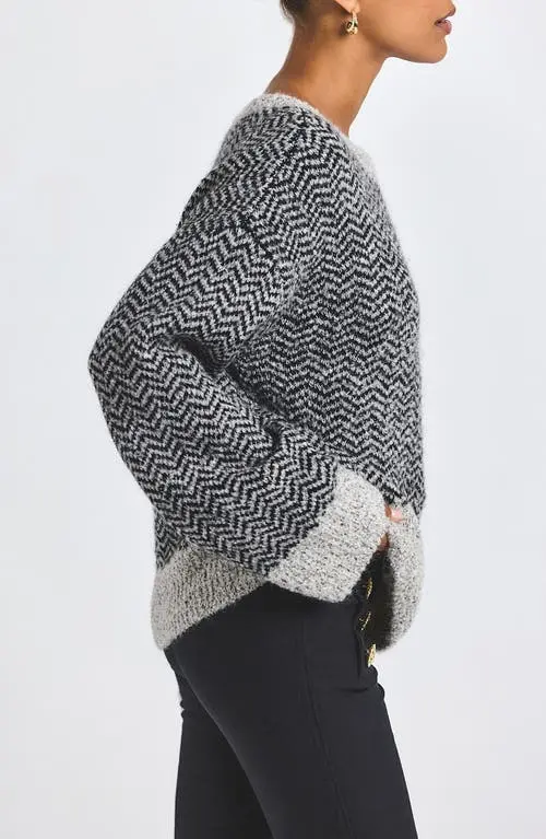 Derek Lam 10 Crosby Astrid Chevron Stripe Sweater