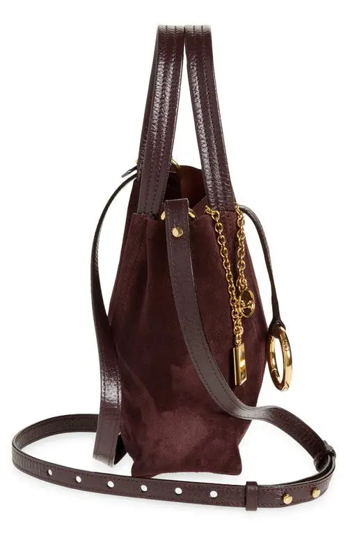 Chloé Small Spin Suede Crossbody Tote