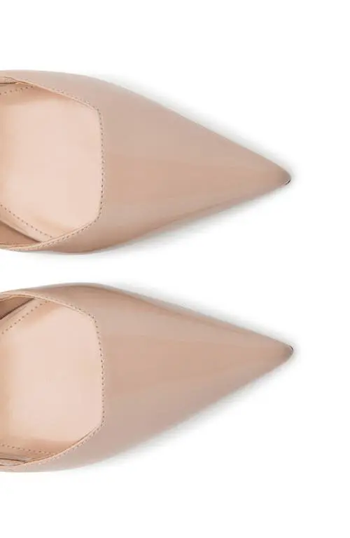 Mango Slingback Pointed Toe Pump - Beige
