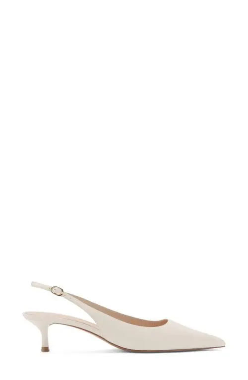 Mango Mona Slingback Pumps - Ecru