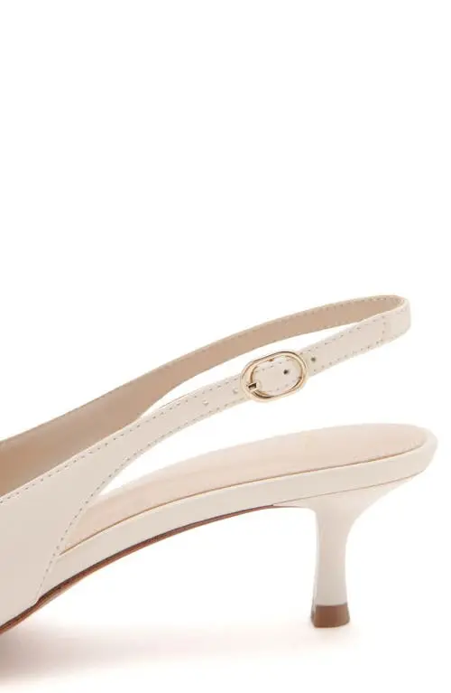 Mango Mona Slingback Pumps - Ecru