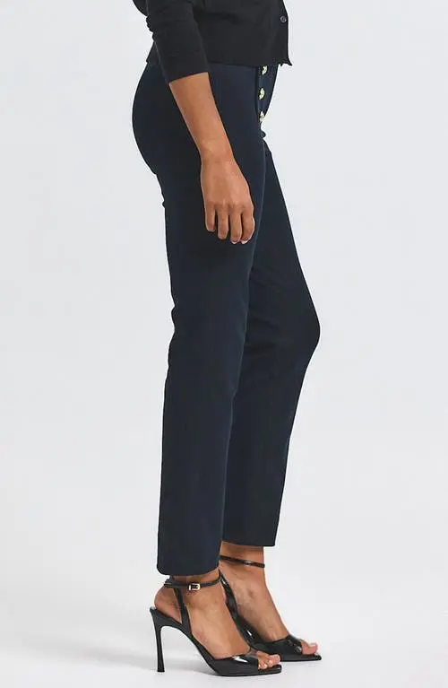 Derek Lam 10 Crosby Robertson Slim Straight-leg Pants - Midnight