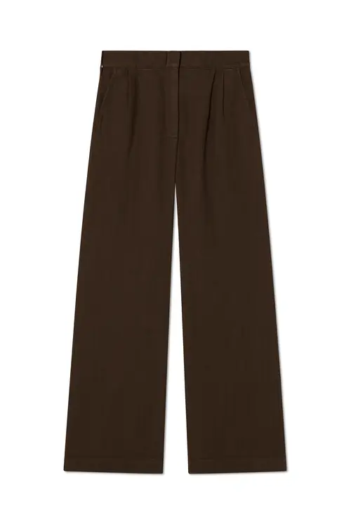 VIR VITA Marina Linen Trouser - Chestnut