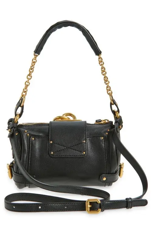 Chloé Small Paddington Leather Shoulder Bag - Black