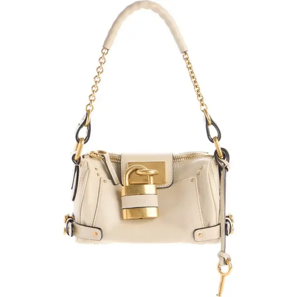 Chloé Small Paddington Leather Shoulder Bag - Cloudy Cream