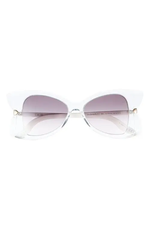Dior Butterfly S1i 51mm Sunglasses - Light Blue/gradient Blue