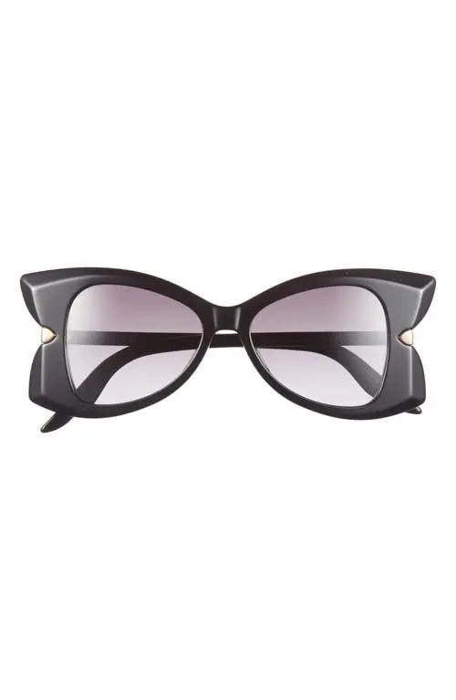 Dior Butterfly S1i 51mm Sunglasses - Shiny Black/gradient Smoke