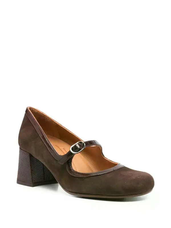 Chie Mihara 40mm Block-heel Buckled Pumps