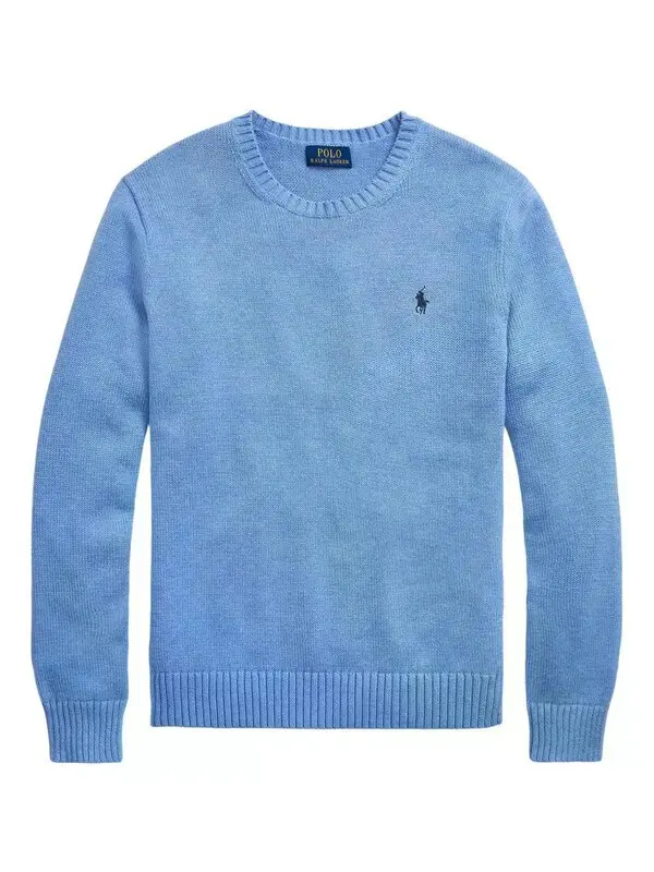 Polo Ralph Lauren Crew-neck Cotton Jumper - Blue