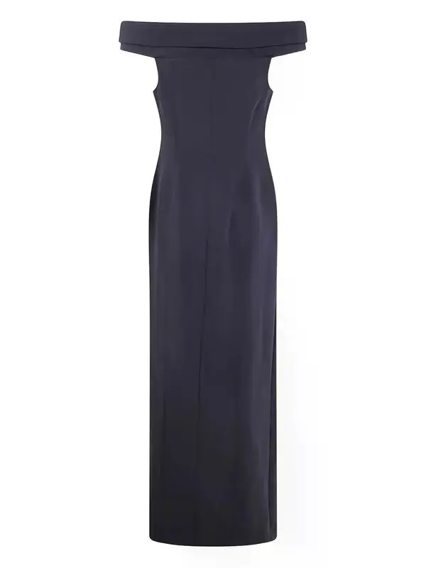 Ralph Lauren Off-shoulder Split Maxi Dress - Black