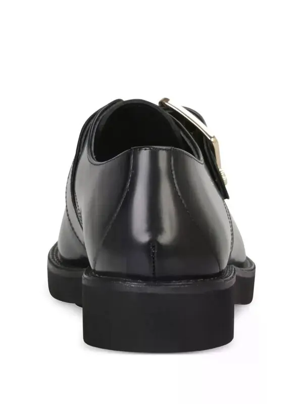BOSS Buckled Leather Loafers