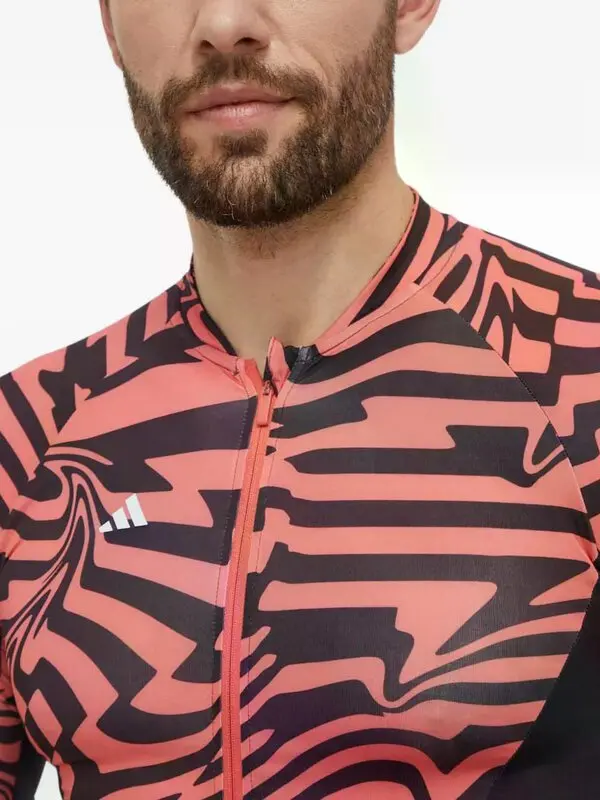 Adidas Printed Zip-up Shirt